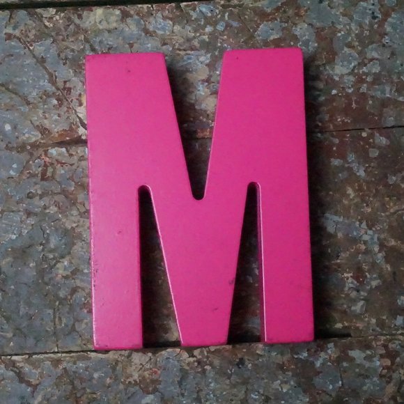 Accents | Vintage Pink Letter M | Poshmark